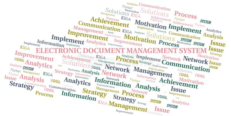 Electronic Document Management System Stock Illustrations – 510 ...