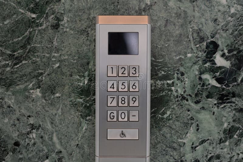 Front Door Digital Card Reader Close Up Shot Stock Photo - Image of ...