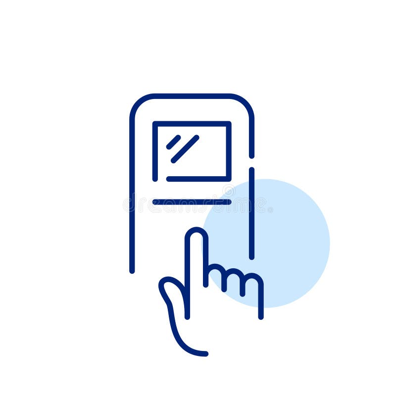 Electronic Door Lock with Display. Fingerprint Biometric Access Stock ...