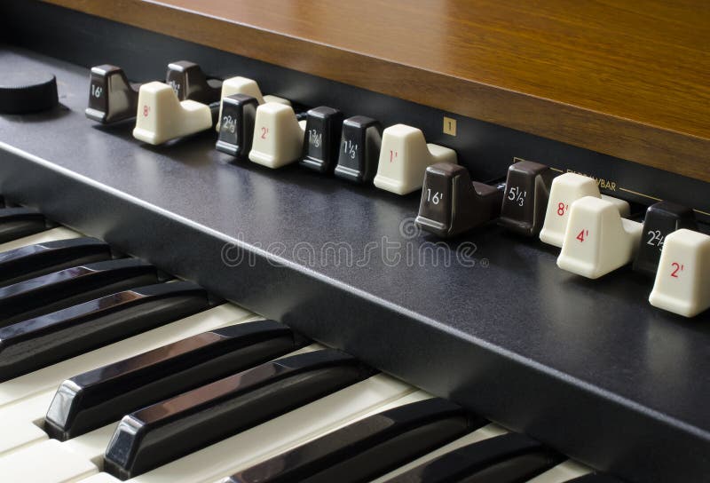 Electronic Drawbar Organ stock image. Image of keyboard - 41922353