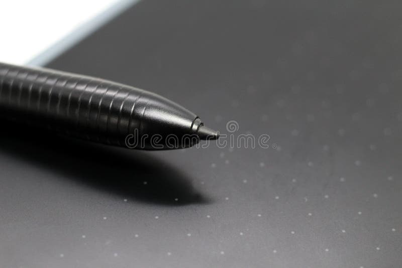 Electronic Drawing Pen Tablet so Close Stock Photo - Image of media ...
