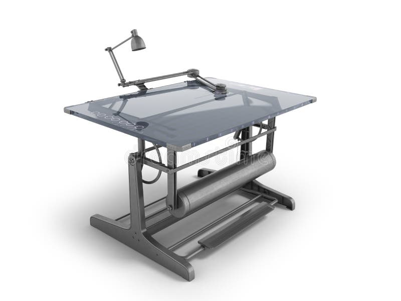 Electronic Drawing Table for Drawing with Regulators 3d Rendering on a ...