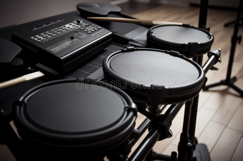 Electronic Drum Kit with a Variety of Electronic Percussion Instruments ...