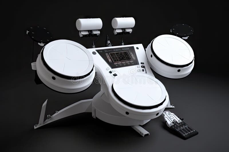 Electronic Drumset with Futuristic Design and Unique Sound Stock ...