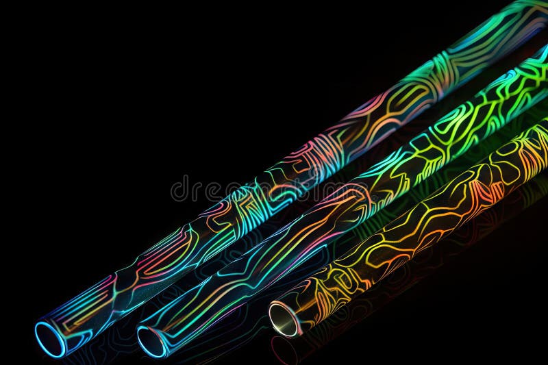 Electronic Drumsticks with Rgb Lights, Creating Colorful and Hypnotic ...