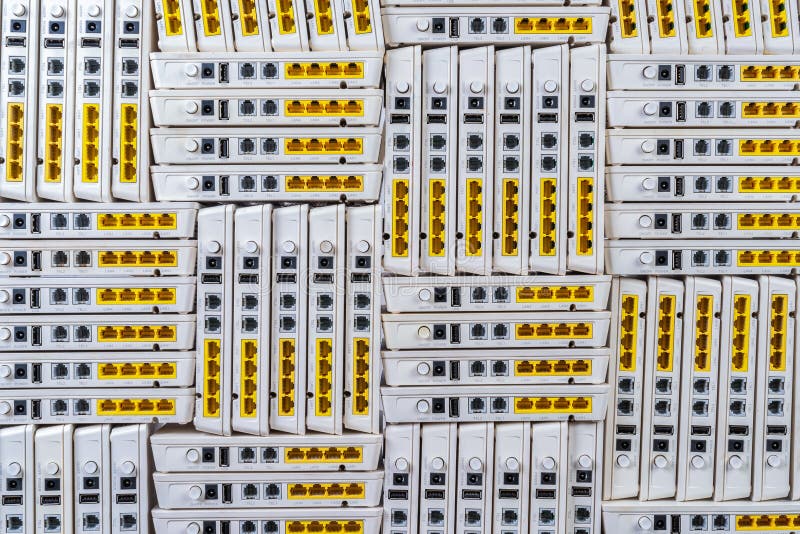 Old Network Device, Internet Wifi Router and Modem, Electronic ...