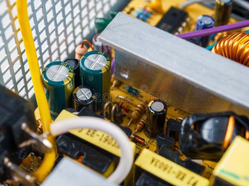 Electronic Elements in a Power Supply, Electrical Circuit Components ...