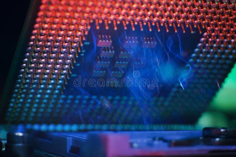 Electronic Engineer of Computer Cpu Technology Stock Photo - Image of ...