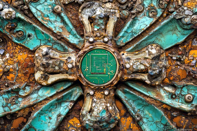 Electronic Engineering is Highlighted in this Macro View of a Computer ...