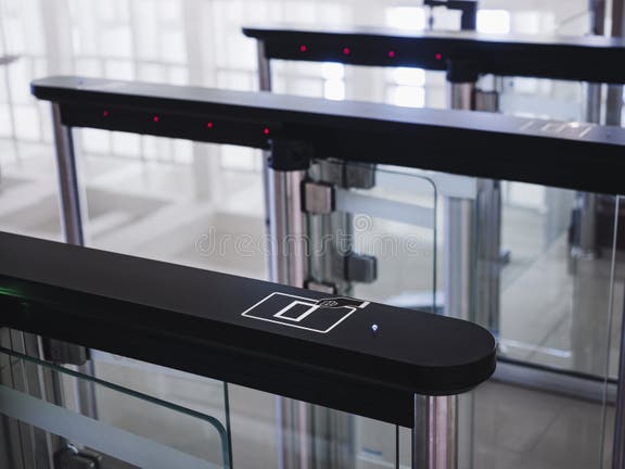 Electronic Entrance Gate Card Building Access Security System Stock ...