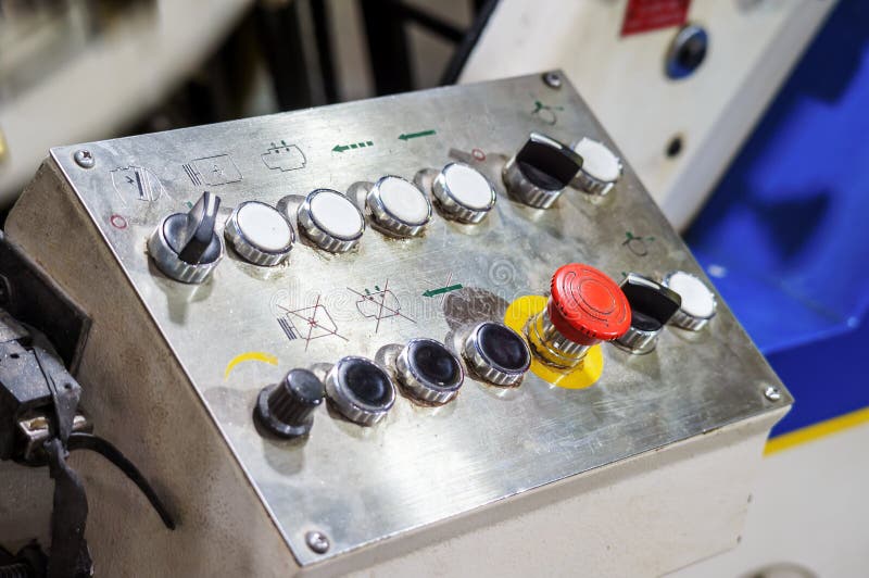 Electronic Equipment Control Unit. Production Management Panel Stock ...