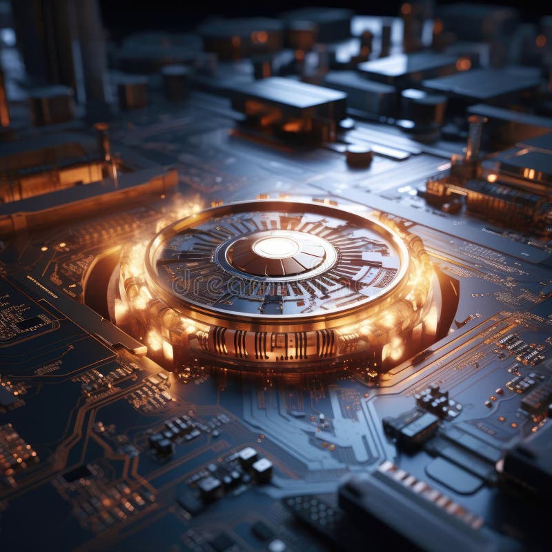 Electronic Equipment of the Future Stock Illustration - Illustration of ...