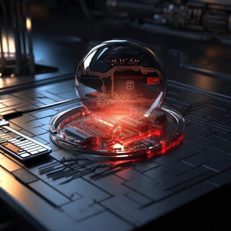 Electronic Equipment of the Future Stock Illustration - Illustration of ...