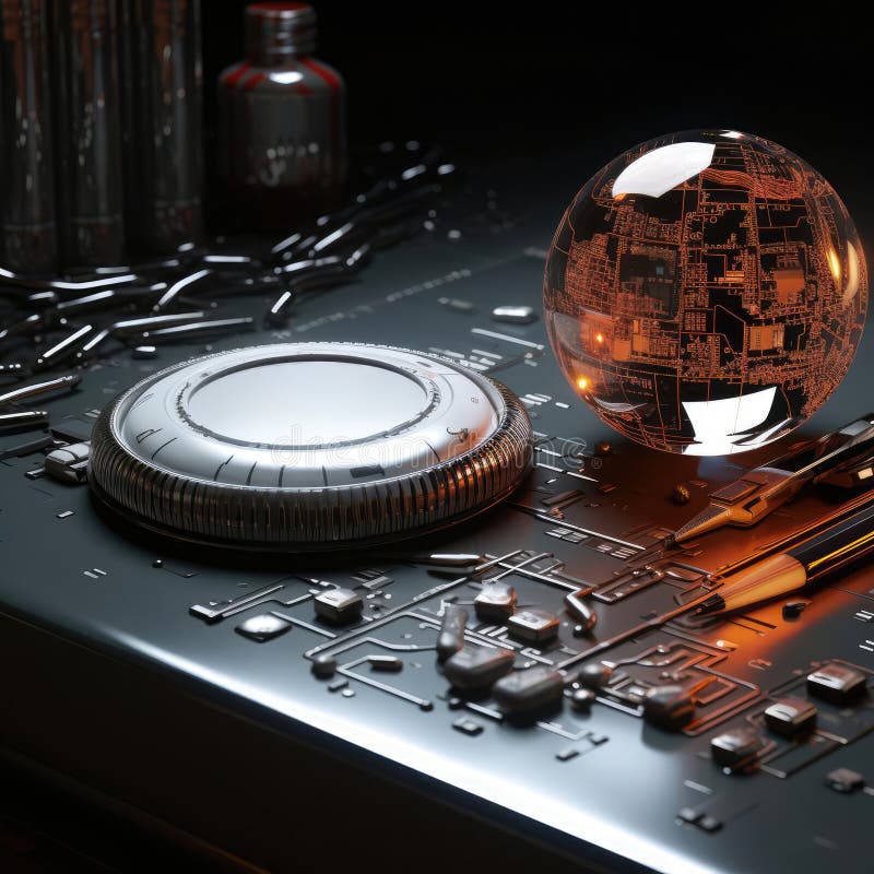 Electronic Equipment of the Future Stock Illustration - Illustration of ...