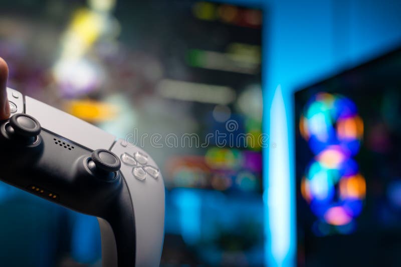 Electronic Equipment for Gaming - Gamepad, Computer. Video Games ...