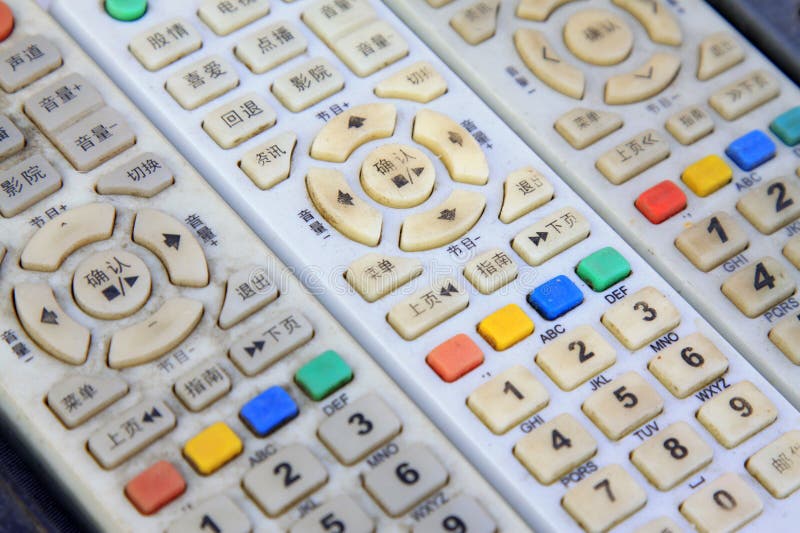 Electronic Equipment Old Remote Control Stock Image - Image of tools ...