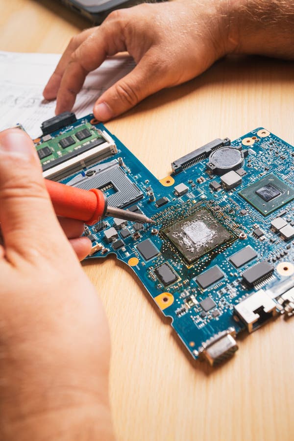 Electronic Equipment in Service Stock Image - Image of circuit ...