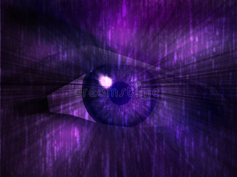 Electronic Eye Illustration Stock Illustration - Illustration of view ...