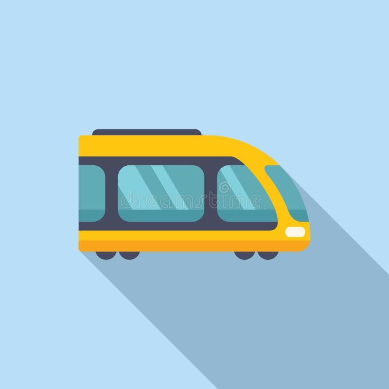 Electronic Fast Train Icon Flat Vector. Metro Transport Stock Vector ...