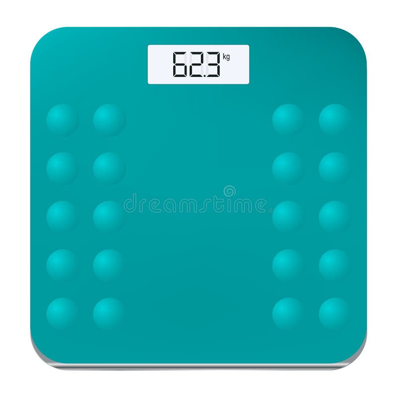 Electronic Floor Scales Icon for Measuring Human Weight. Vector ...