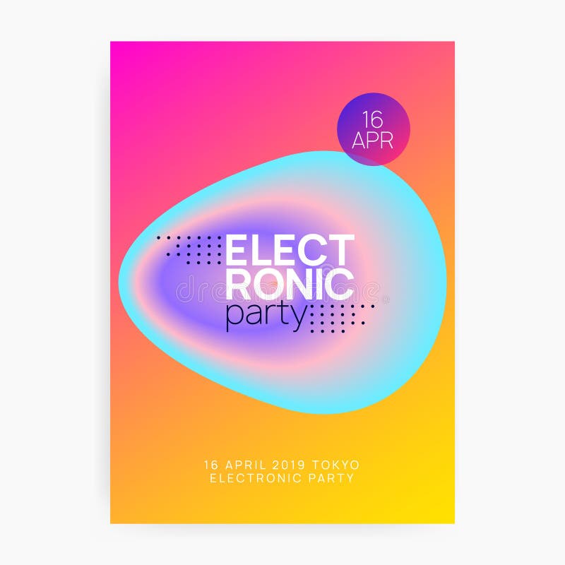 Electronic Flyer. Fun Glitch for Presentation Stock Vector ...