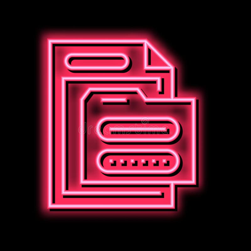 Electronic Folder Password Color Icon Vector Illustration Stock Vector ...