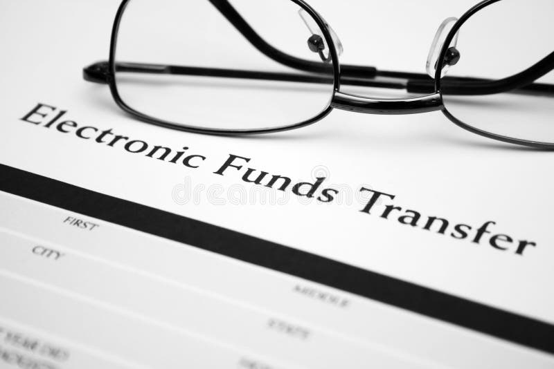 Electronic funds transfer stock photo. Image of bank - 181438406