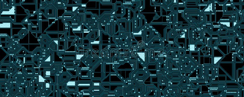 Electronic Future Technology Board Stock Illustration - Illustration of ...