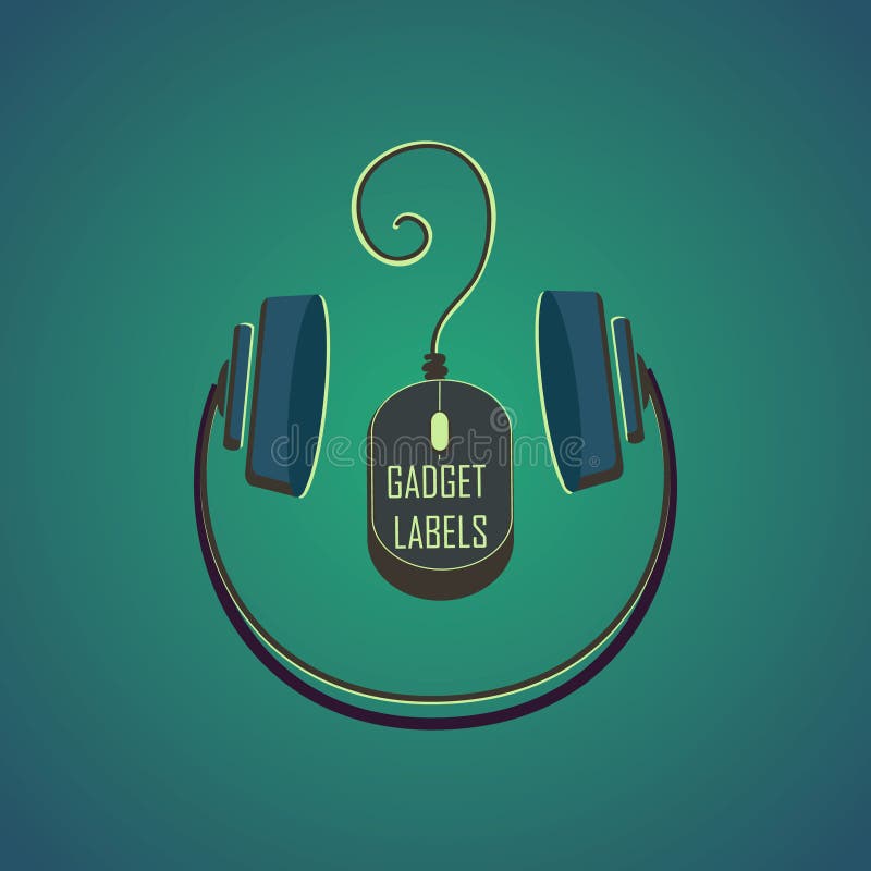 Electronic Gadget Label for Design Stock Vector - Illustration of ...
