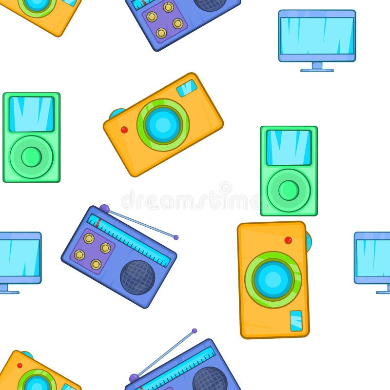 Electronic Gadget Icons Set, Cartoon Style Stock Vector - Illustration ...