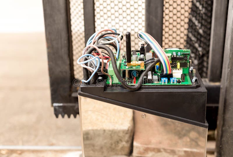 The Gate Motor of Sliding Gate System. Automatic Doors and Gate Motor ...