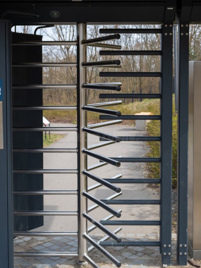 Electronic Gate. Electronic Ticket Verification. Stock Photo - Image of ...