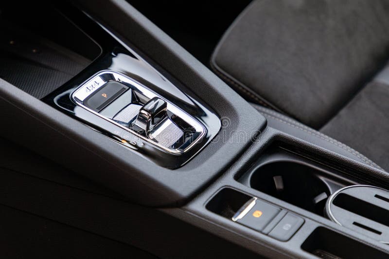 Electronic Gear Shift in a Car Stock Photo - Image of shiftbywire ...