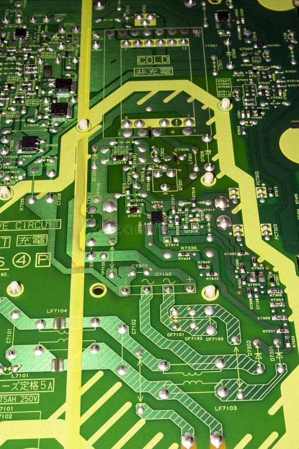 Circuit Board.Electrical Chip.Chip of the Power Supply Unit for a ...