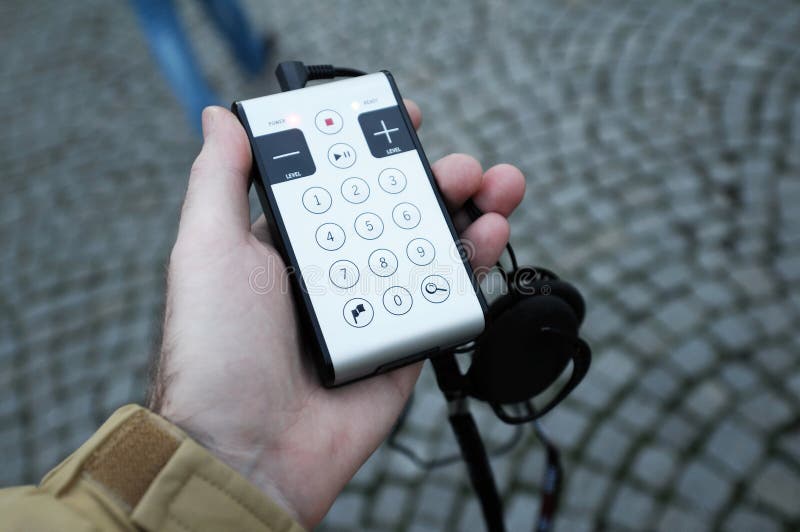 Electronic guide device stock photo. Image of backdrop - 17798520