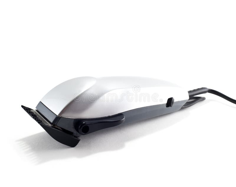 Electronic Hair Clipper on White Background Stock Photo - Image of ...