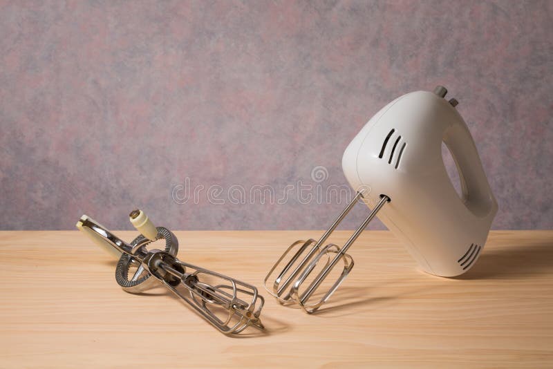 Electronic Hand Mixer and Manual Hand Mixer Stock Image - Image of ...