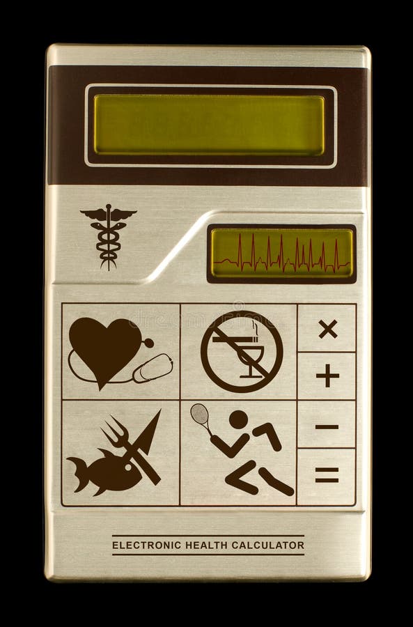 ELECTRONIC HEALTH CALCULATOR Stock Image - Image of cardiac, clinical ...