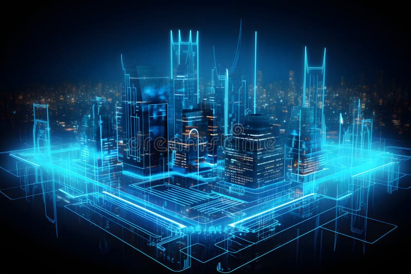 Electronic High Building Technology Neon with Computer Science and ...