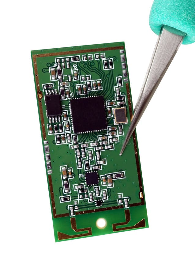 Electronic High Frequency Device for Phones and Drones Isolated Stock ...