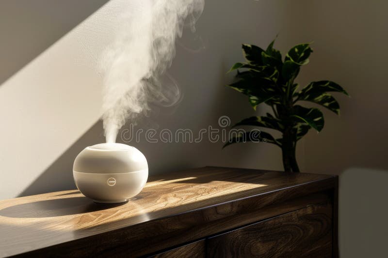 Electronic Humidifier on the Table in the Room, Generative Ai Stock ...