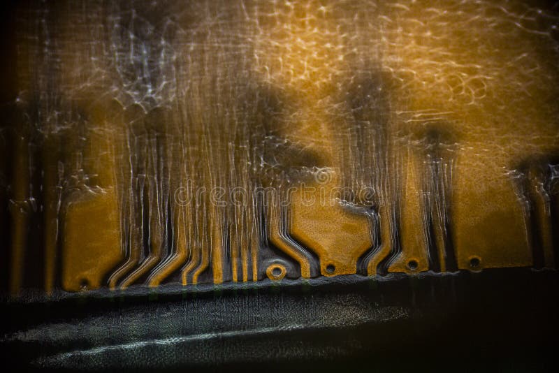 Electronic IC and Chip Inside a Disassembled Mobile Phone Stock Photo ...