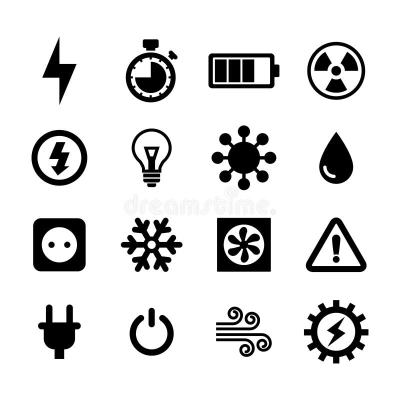 Electronic icon set stock vector. Illustration of cellphone - 21314223