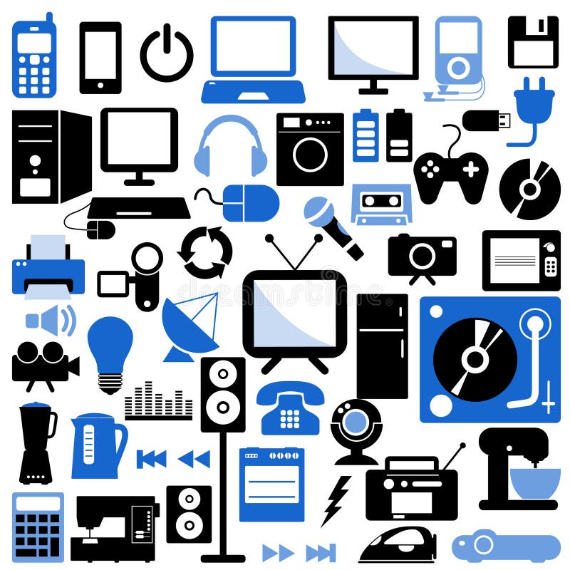 Appliance icons stock illustration. Illustration of internet - 23159139