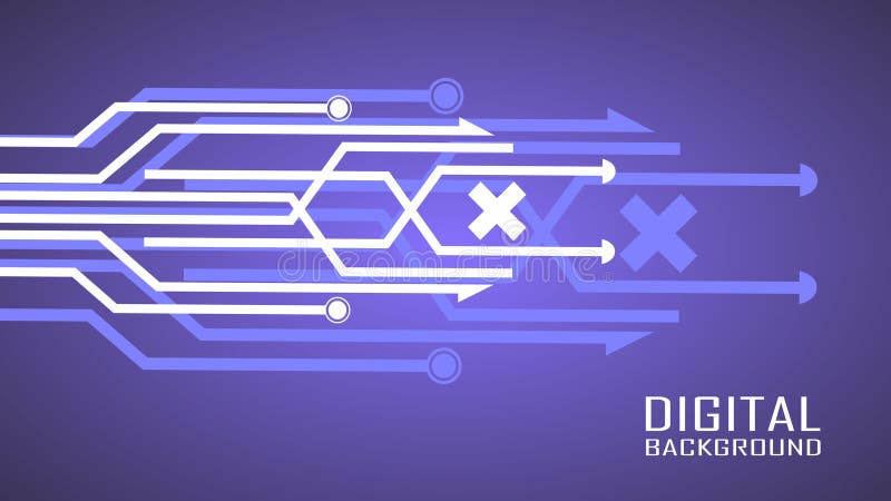 Futuristic Technology Background with Structure Lines Stock Vector ...