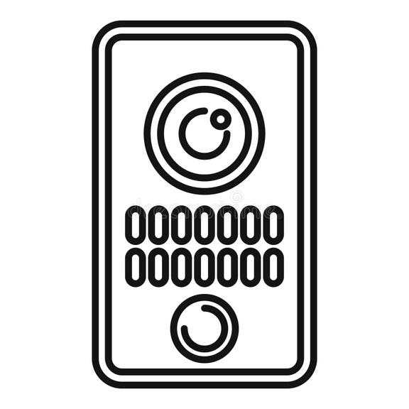 Electronic Intercom System with Camera and Keypad for Secure Access ...