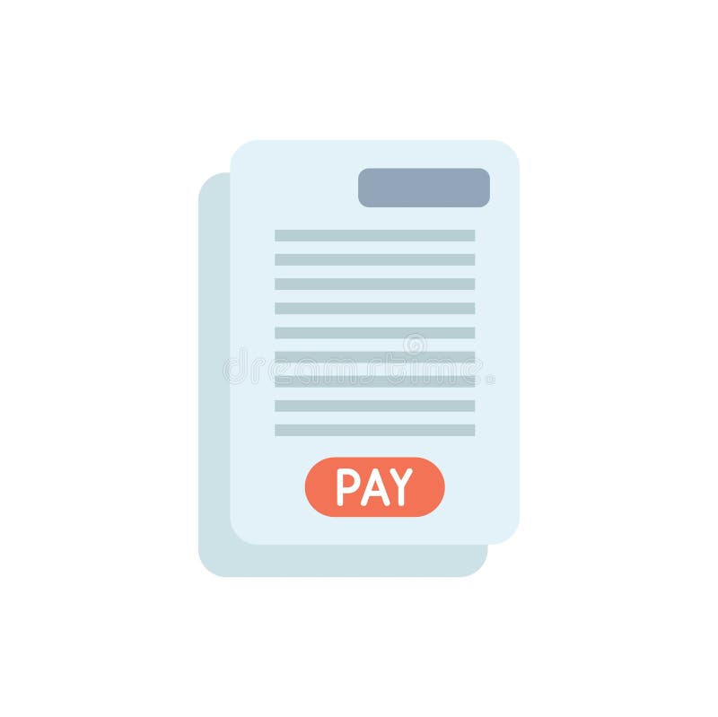 Electronic Invoice for Online Shopping Requiring Payment Stock ...