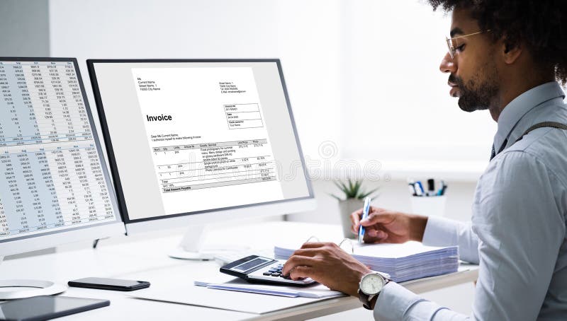 Electronic Invoice and Receipt Stock Photo - Image of drill, multiple ...