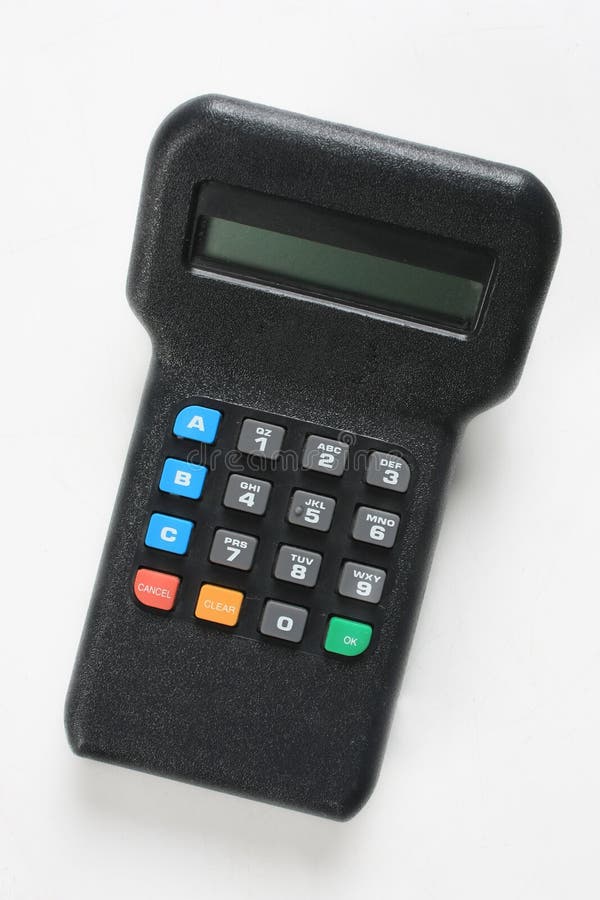 Electronic key pad stock photo. Image of commerce, machine - 13369374