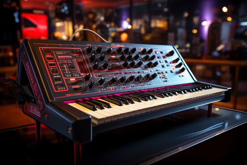 Electronic Keyboard: Musical Innovation. AI Stock Illustration ...